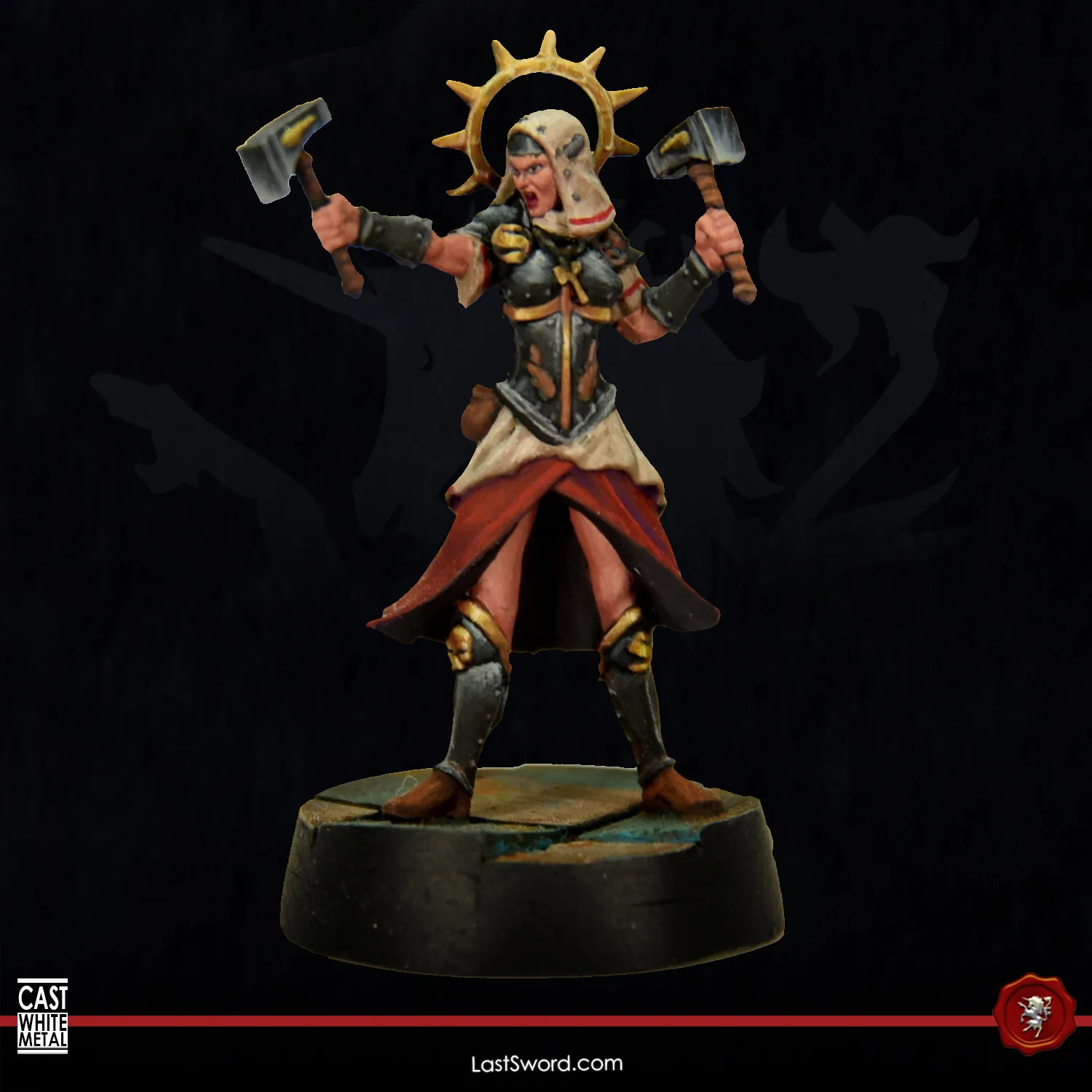 Superior Sisters with two hammers | Last Sword Miniatures