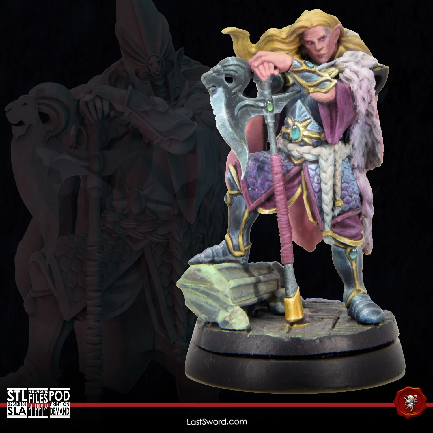 Elven Lion Prince | Last Sword Miniatures