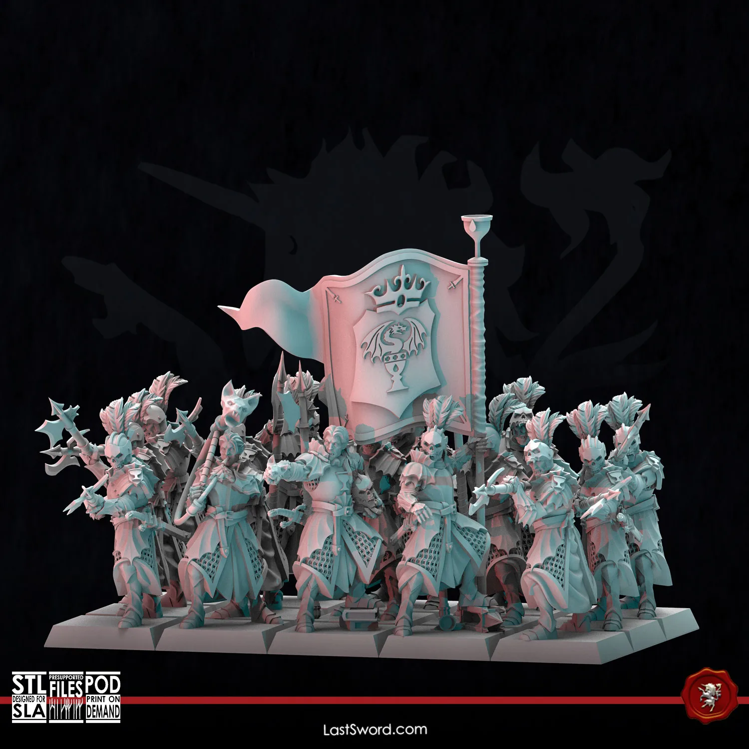 Ordo Draconis Halberdiers, Regiment (15) – Physical Models | Last Sword ...