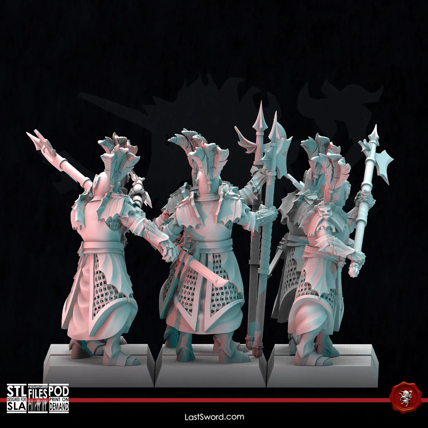 Ordo Draconis Halberdiers, Regiment (15) – Physical Models | Last Sword ...