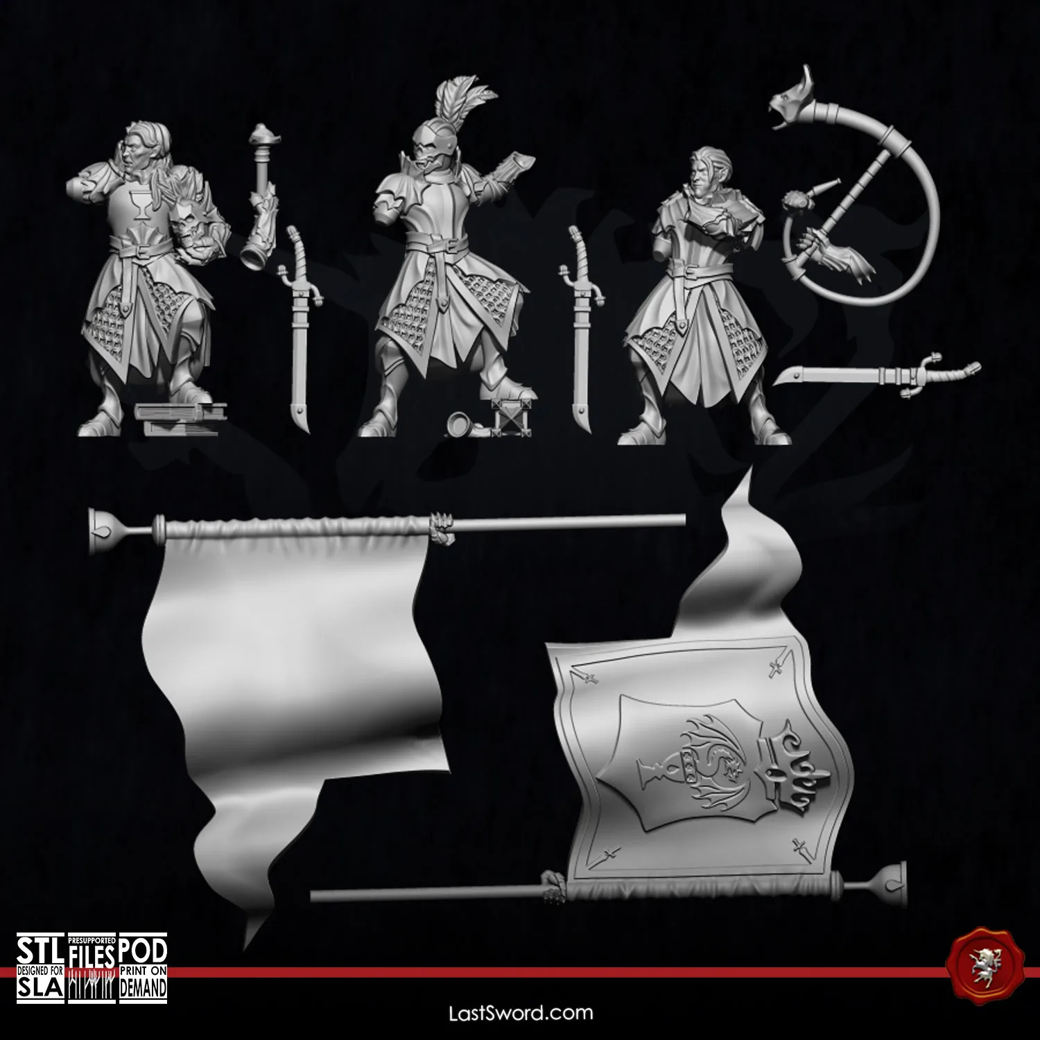 Ordo Draconis Halberdiers, Regiment (15) – Physical Models | Last Sword ...