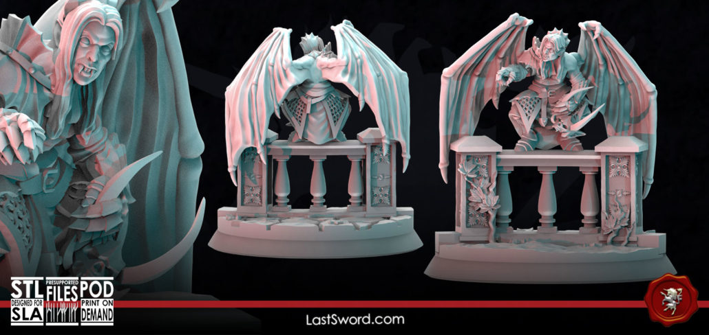 Winged Vampire Hunters – Digital Files | Last Sword Miniatures