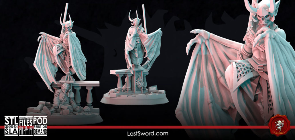 Winged Vampire Hunters (3) | Last Sword Miniatures