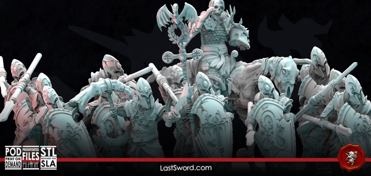 Elven Skeleton Warriors – Digital Files | Last Sword Miniatures