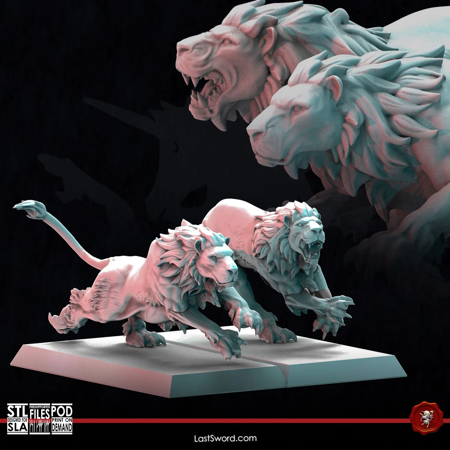 Wild Elven Lions | Last Sword Miniatures