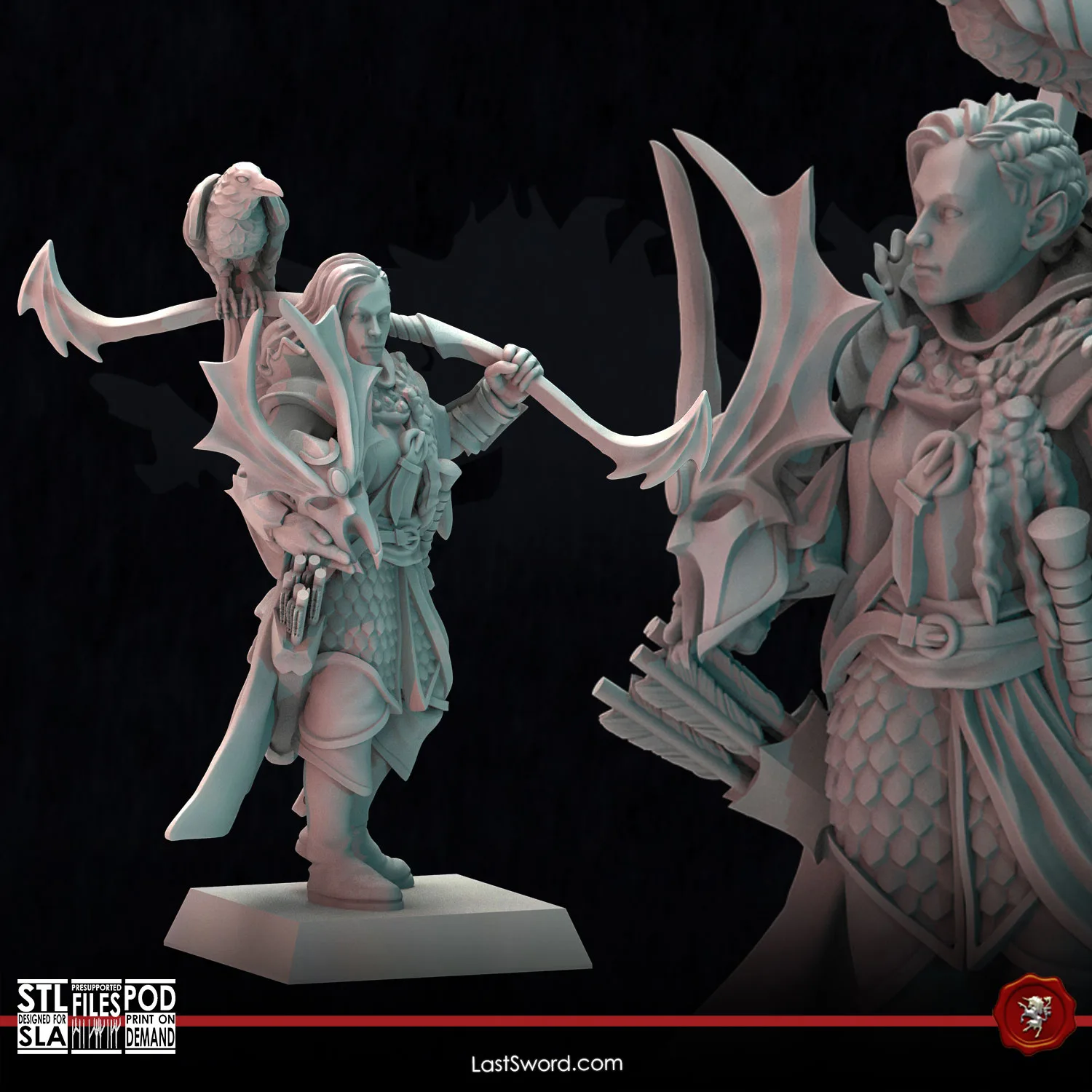 Imperial Kindred Princess with Bow | Last Sword Miniatures