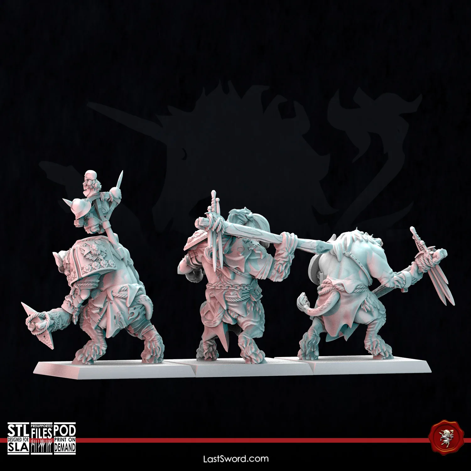 Minotaurs of the Bloodmoon Tribe | Last Sword Miniatures