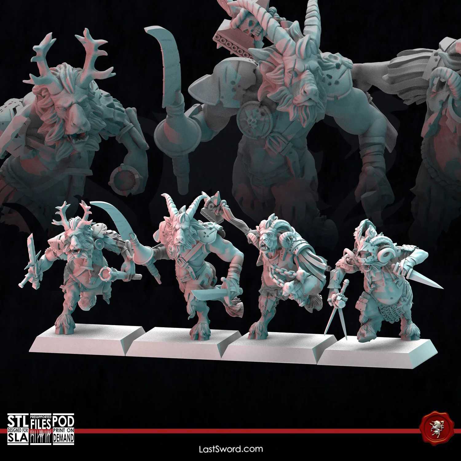 Raiders of the Bloodmoon, Patrol (4) – Physical Models | Last Sword ...