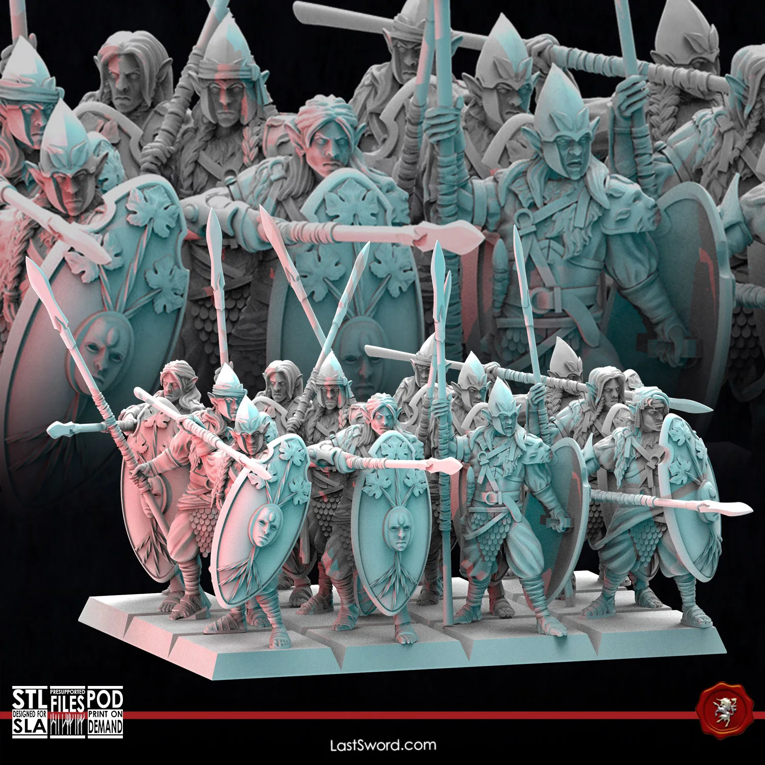 Glade Guard, Detachment (12) – Physical Models | Last Sword Miniatures