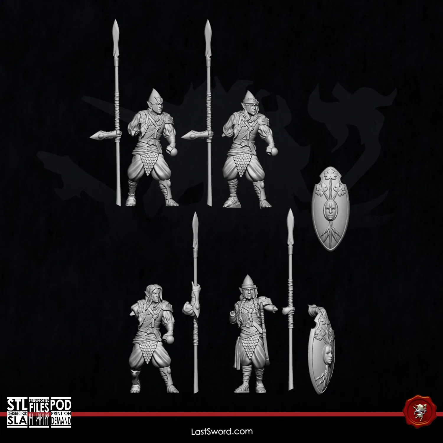 Glade Guard, Detachment (12) – Physical Models | Last Sword Miniatures