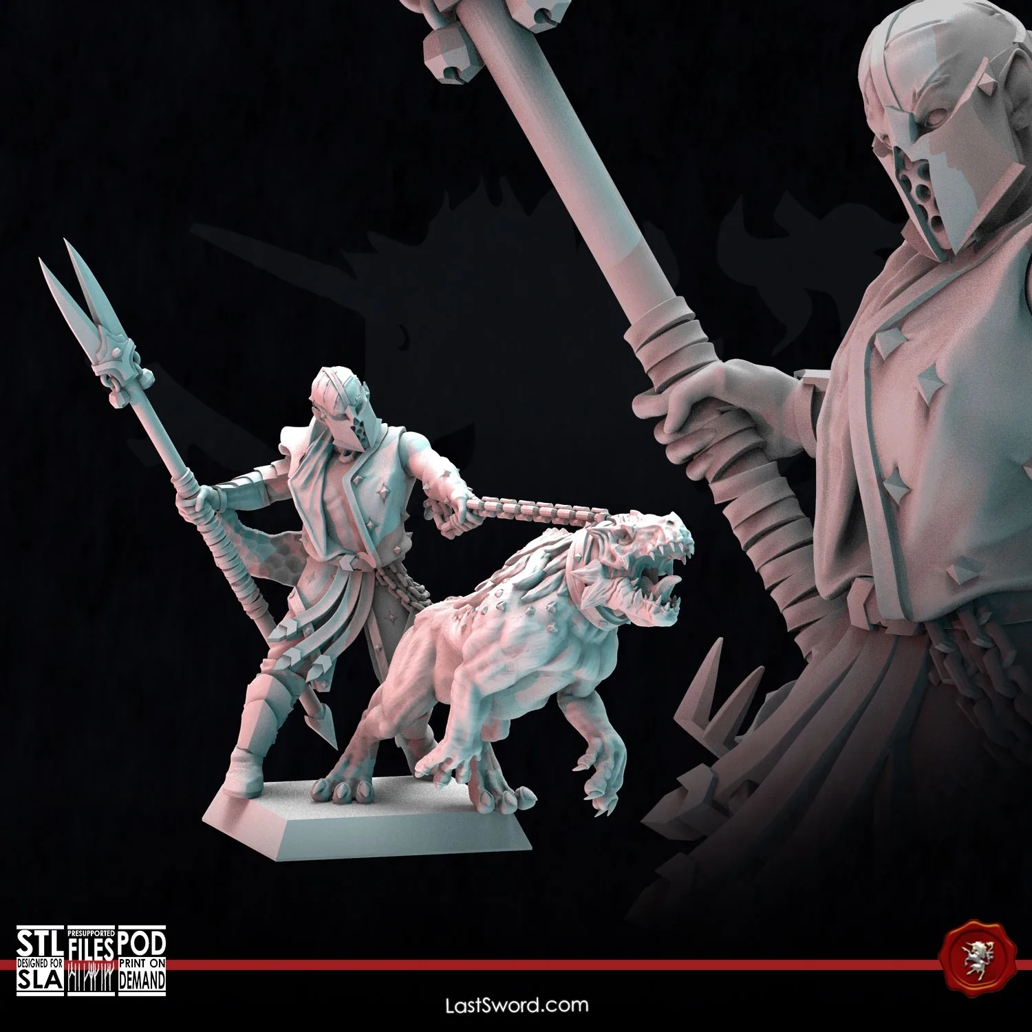 Beastmaster and Beast – Physical Model | Last Sword Miniatures