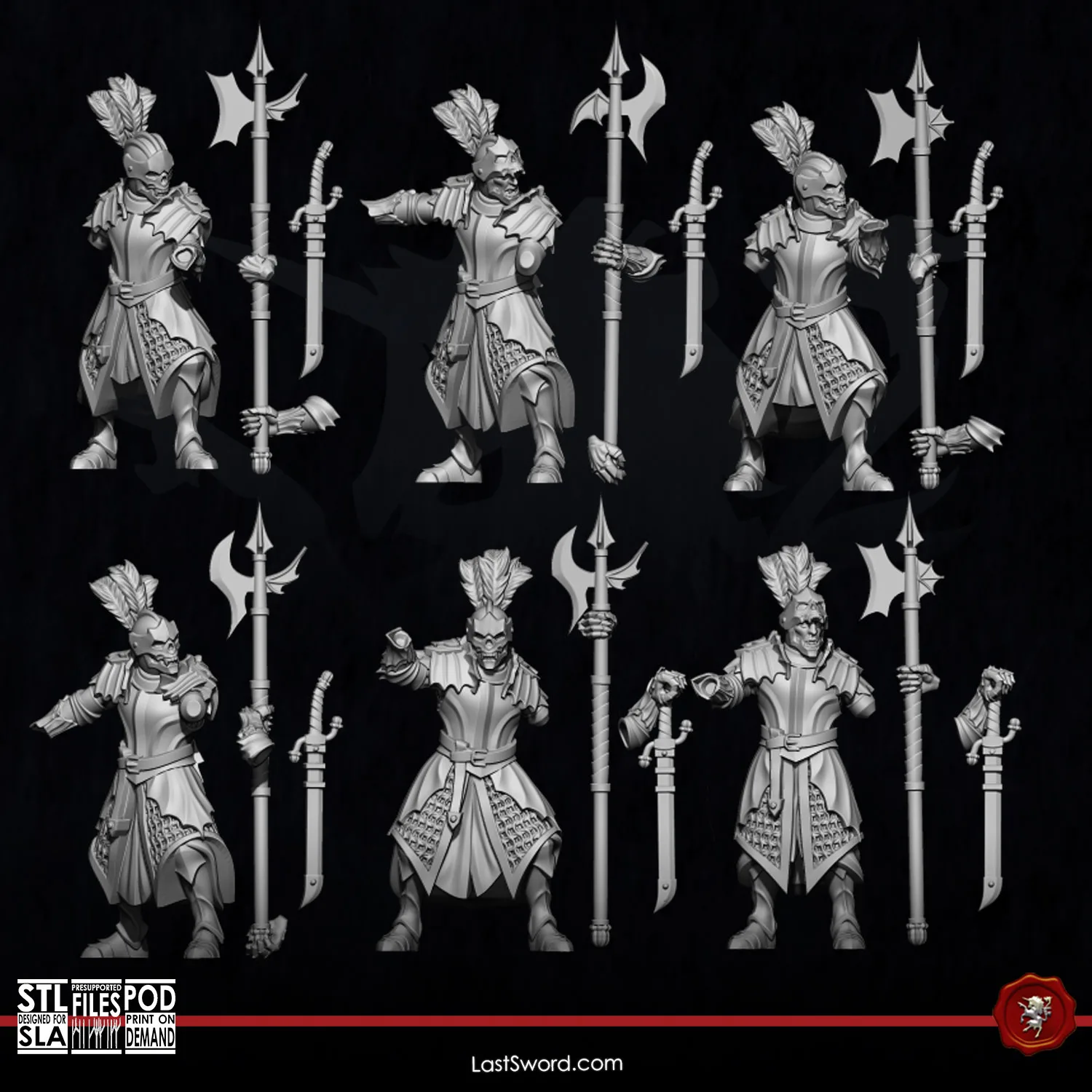 Ordo Draconis Halberdiers, Regiment (15) – Physical Models | Last Sword ...