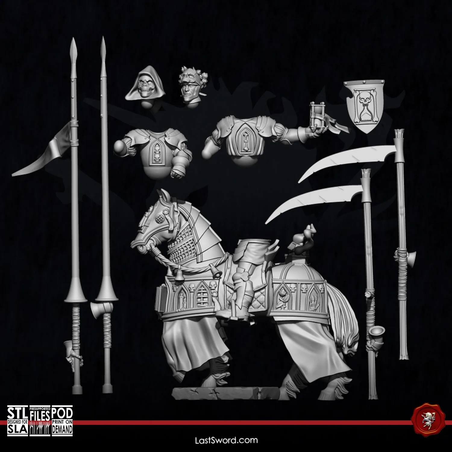 Knights Templar of Erebus, Regiment (5+1) – Physical Models | Last ...