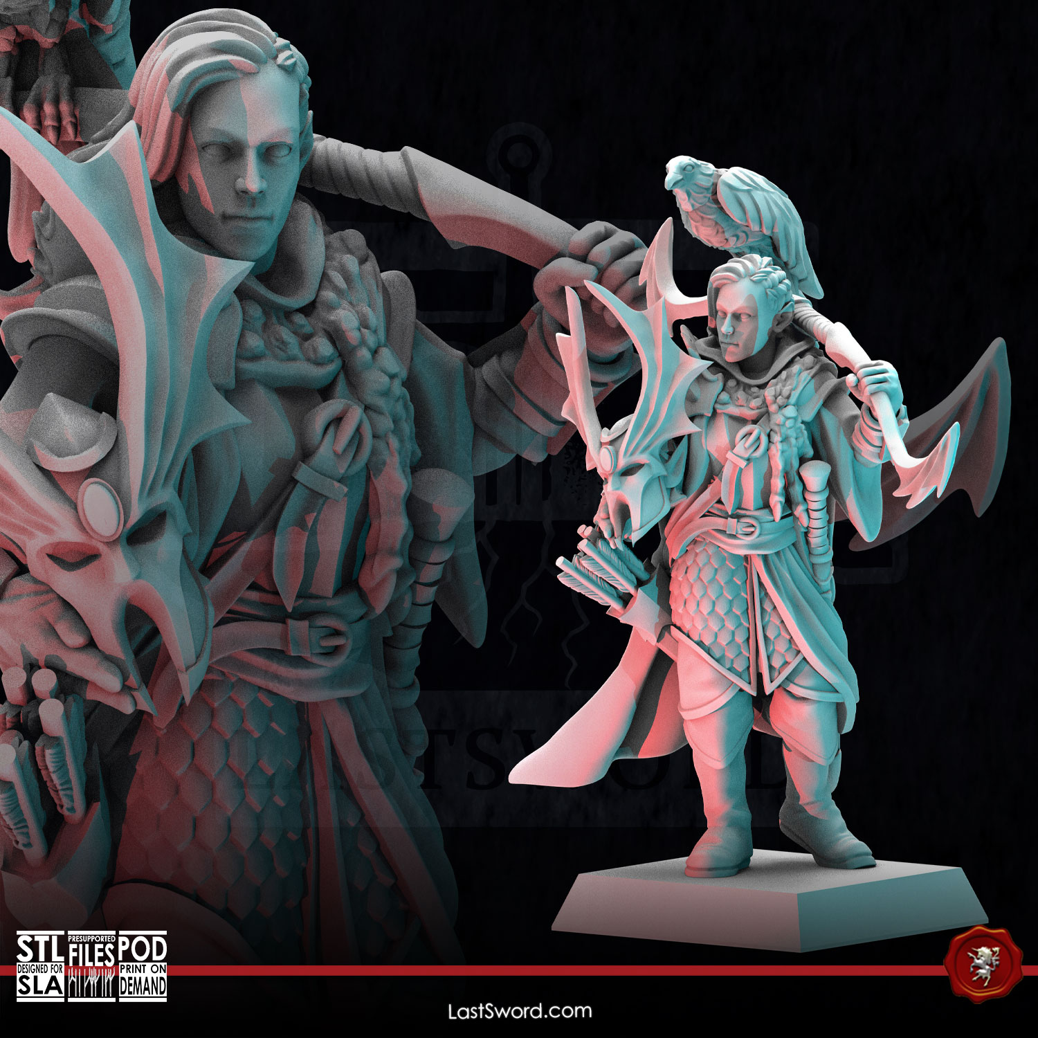 Imperial Kindred Princess with Bow | Last Sword Miniatures