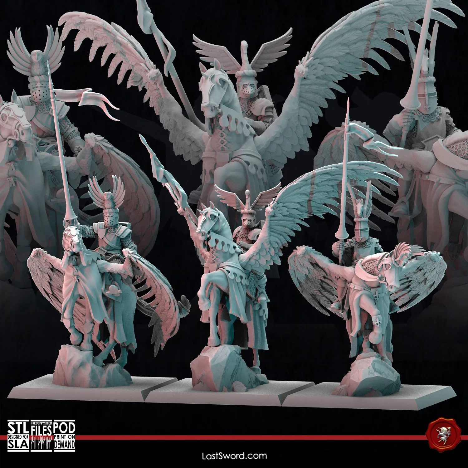 Pegasus Knights | Last Sword Miniatures