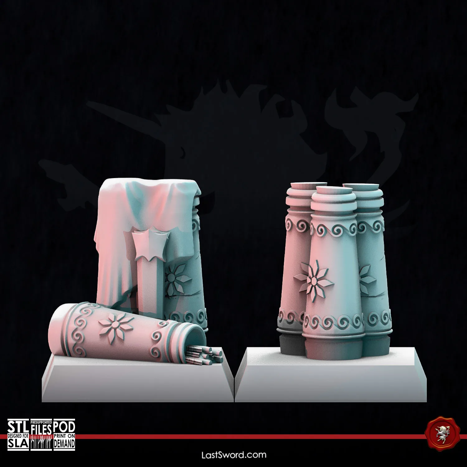 Elven Amphoras kits – Physical Models | Last Sword Miniatures