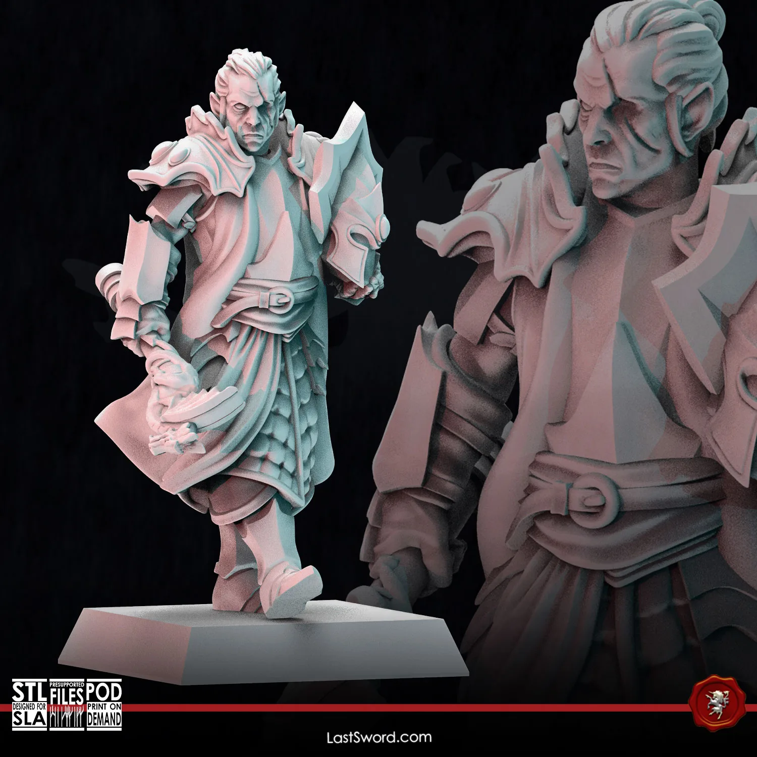 Imperial Kindred Sea Guard Officer – Digital Files | Last Sword Miniatures