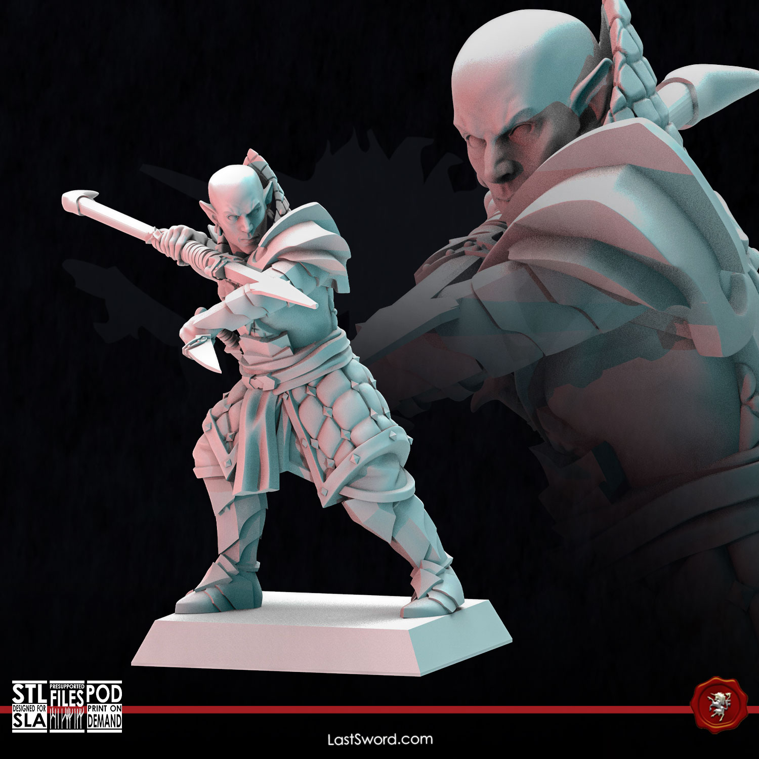 Manticore Beastmaster on foot | Last Sword Miniatures