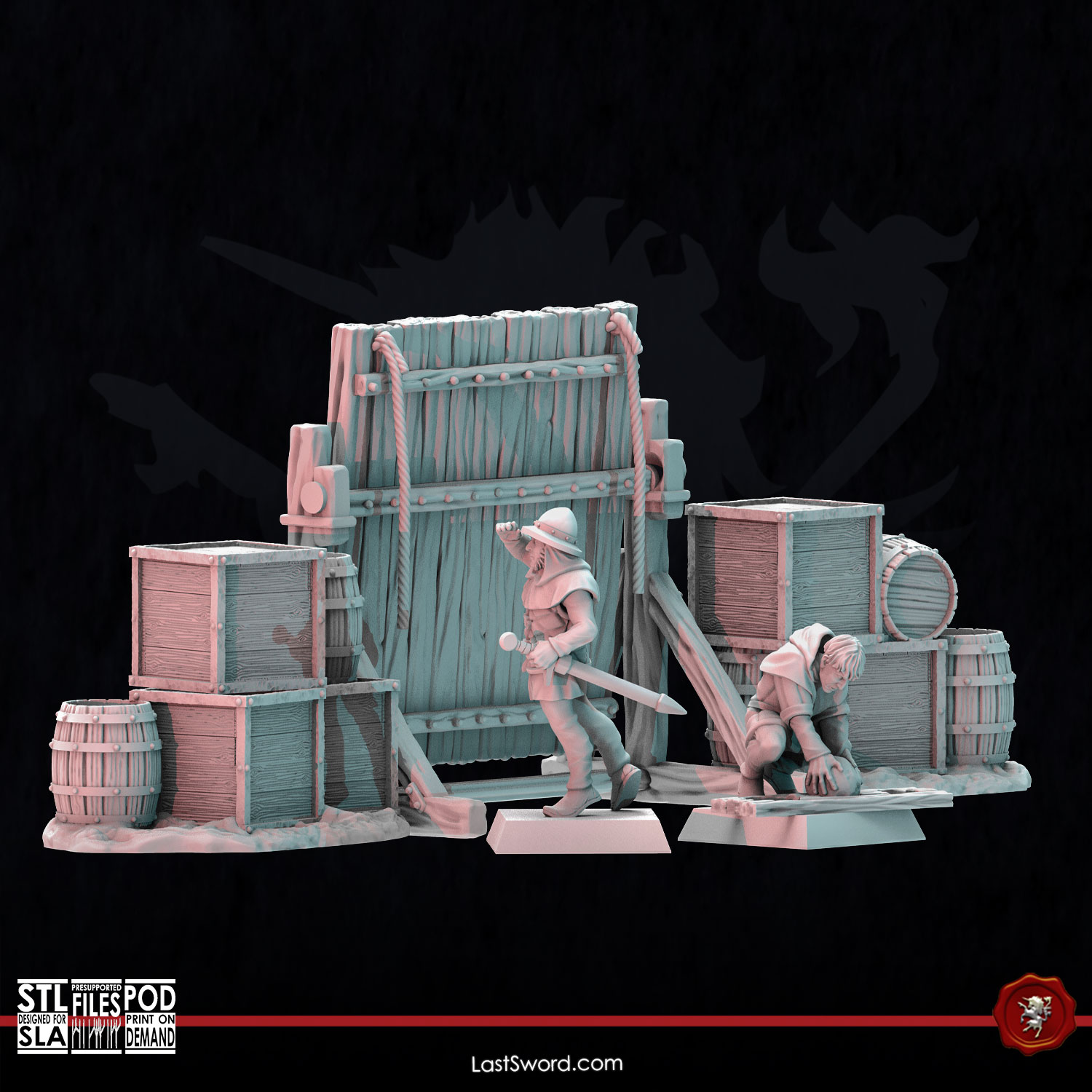 Lowered Mantlet – Physical Models | Last Sword Miniatures
