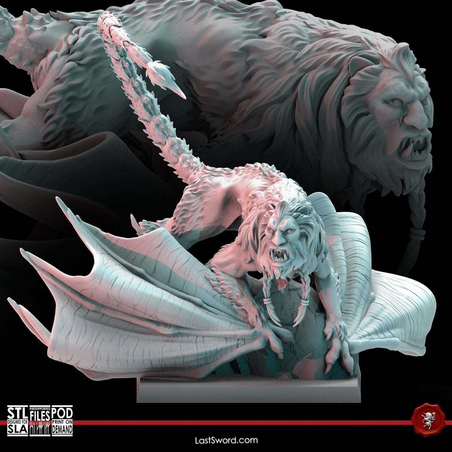 Dark Wild Manticore | Last Sword Miniatures