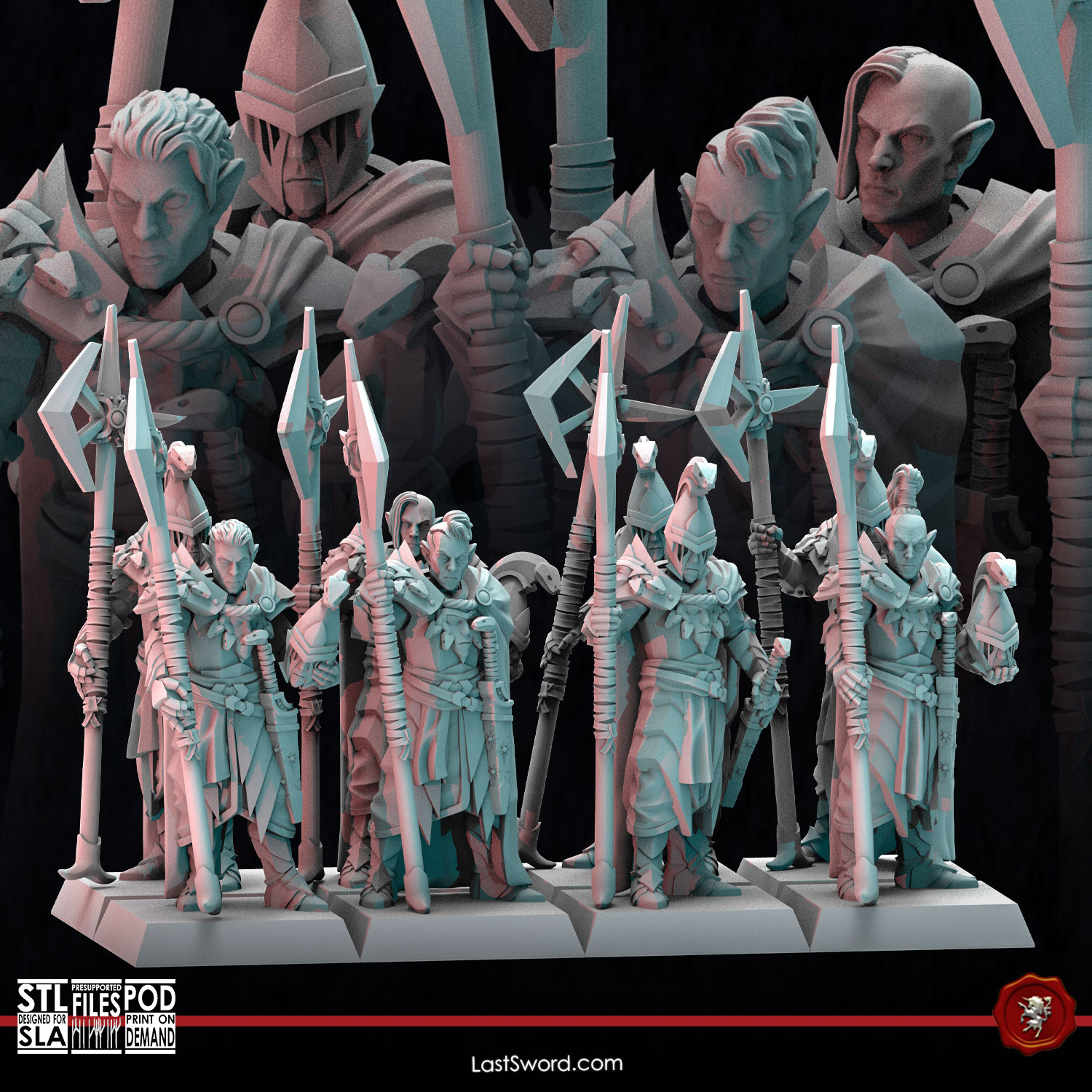 Royal Guard, Detachment (12) – Physical Models | Last Sword Miniatures
