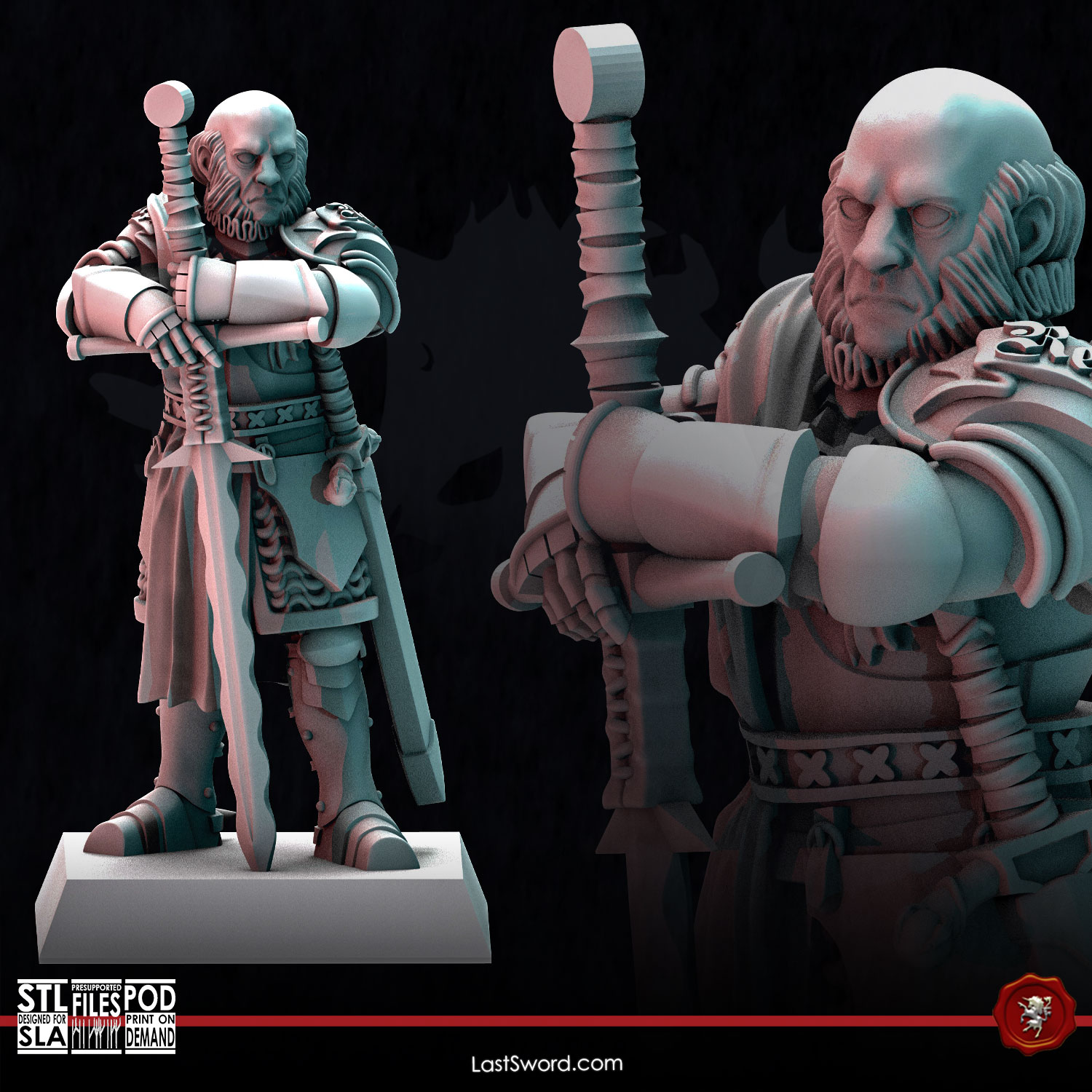 Lord Arcadius on foot | Last Sword Miniatures