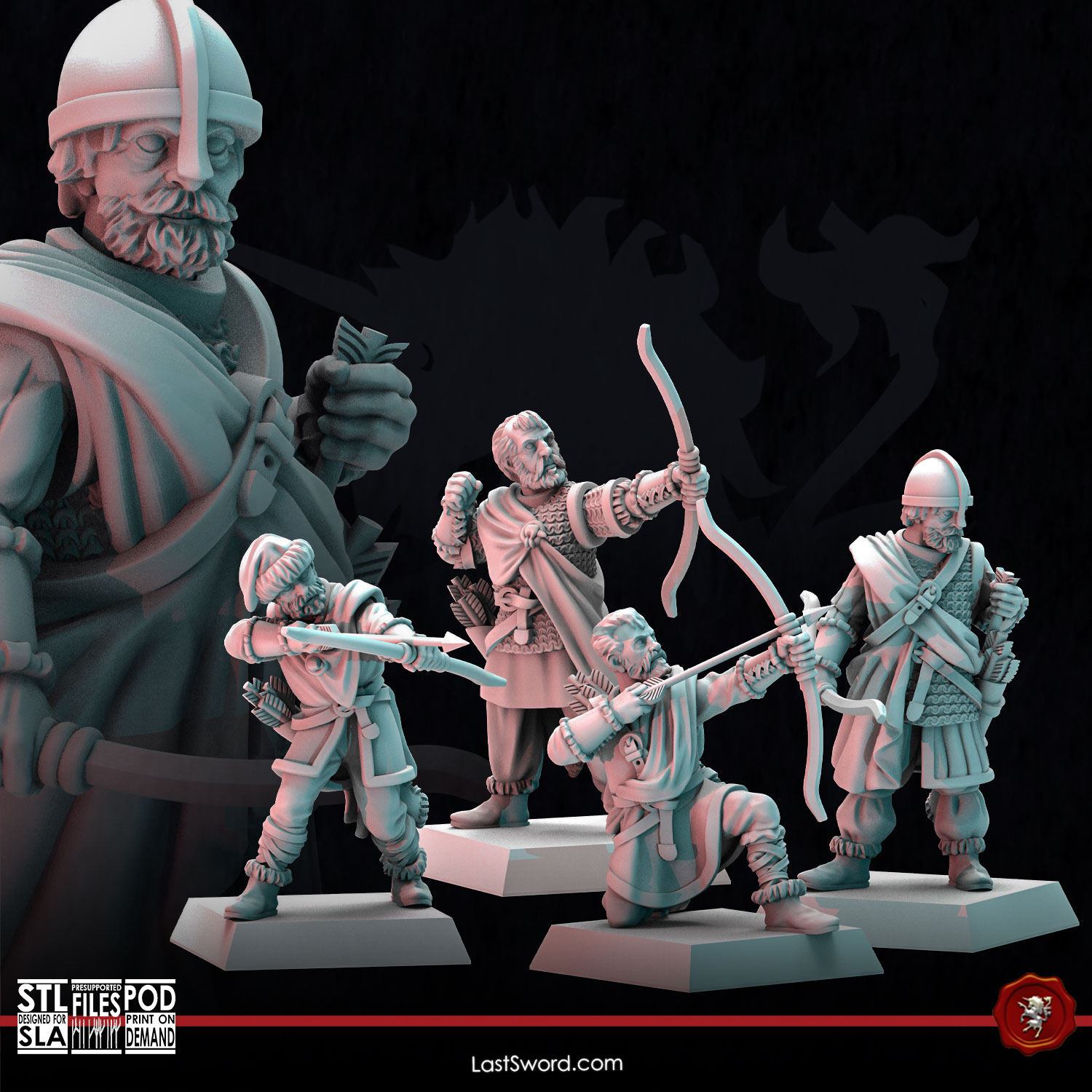 Bondies and Fyrdmen Archers | Last Sword Miniatures