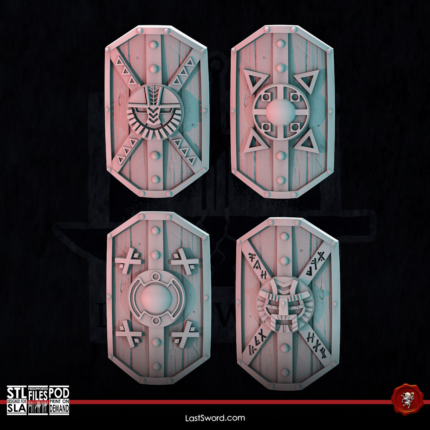 Dwarf Clan Shields | Last Sword Miniatures