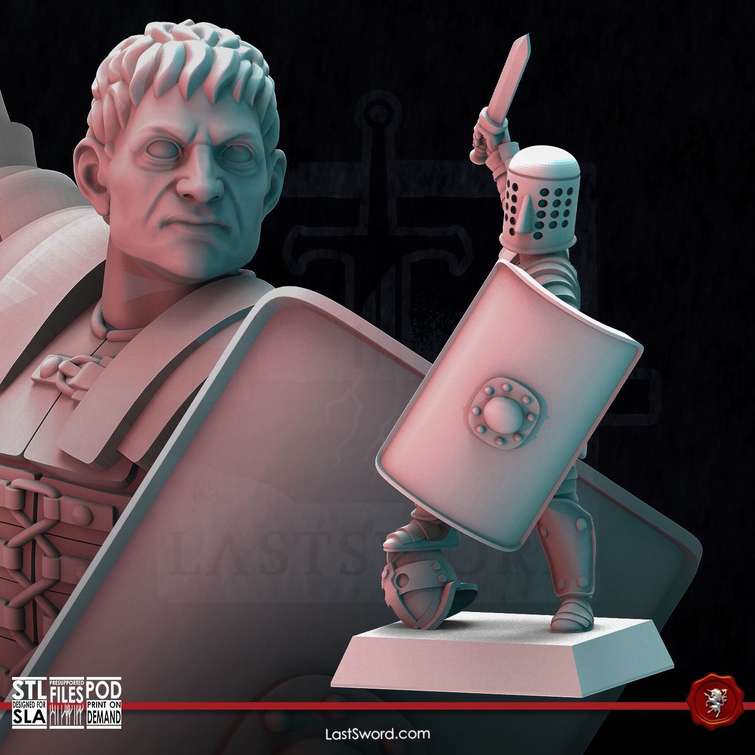 Crupelarius, Gladiator – Physical Model | Last Sword Miniatures